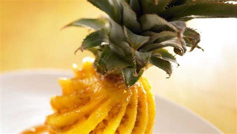 Ananas rôti au beurre vanillé