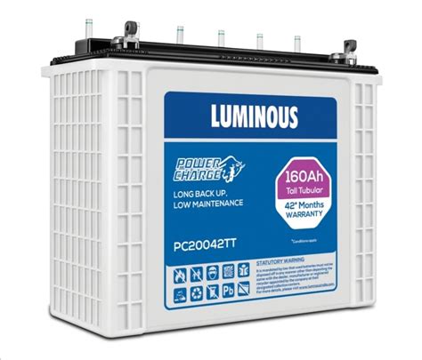 160Ah Luminous Tall Tubular Battery At Rs 11400 Luminous Battery In