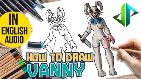 DRAWPEDIA HOW TO DRAW VANNY FROM FNAF FIVE NIGHTS AT FREDDY S