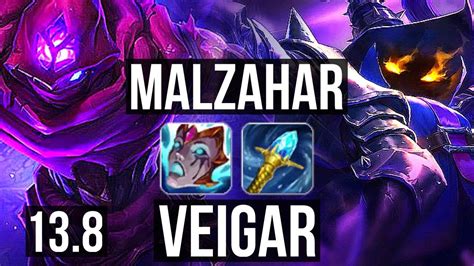 Malzahar Vs Veigar Mid M Mastery Rank Malz