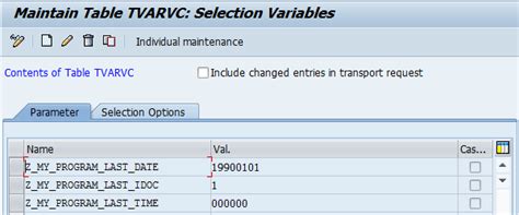 ABAP Using Dynamic Variables In Program Selection Screen Variants