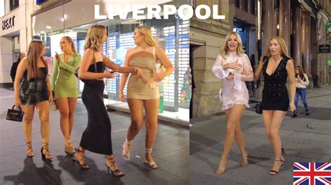 Liverpool City England Nightlife Walk Oct Youtube
