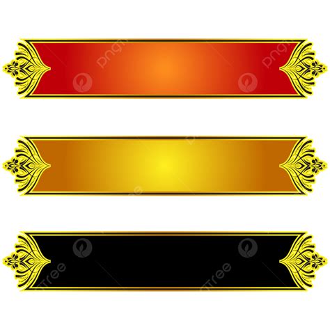 Gold Banner Luxury Vector Hd PNG Images Gold Luxury Islamic Title