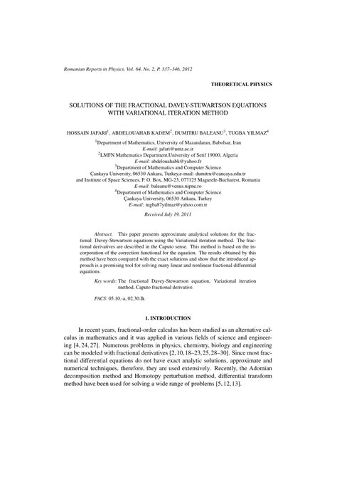 pdf solutions of the fractional davey stewartson equations with variational iteration method