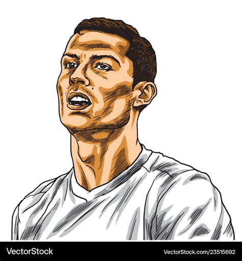 How To Draw Cristiano Ronaldo Cartoon