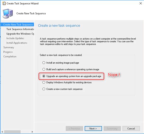 Deploy Win10 Feature Update Using An Sccm Upgrade Task Sequence