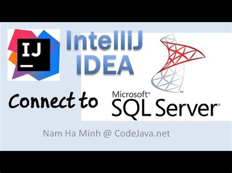 How To Connect To Microsoft SQL Server In IntelliJ IDEA YouTube