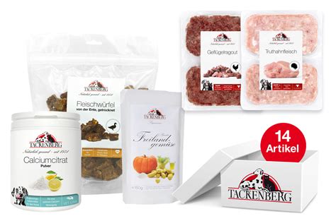 BARF Menüs mit Rind Geflügel für alte Hunde kaufen TACKENBERG seit 1974