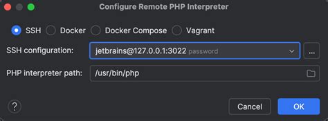 Configure Remote PHP Interpreters PhpStorm Documentation
