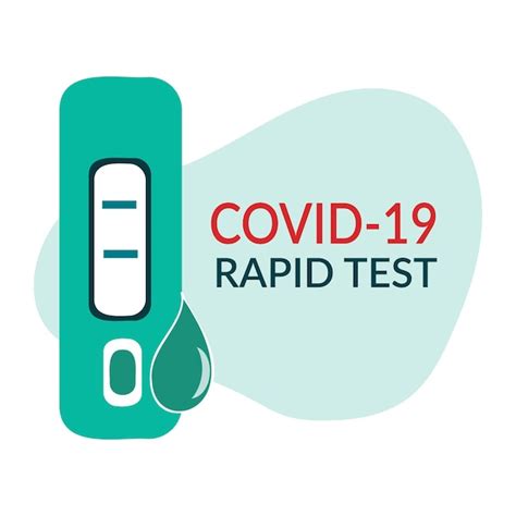 Prueba rápida de antígeno covid19 con icono de resultado resultado de