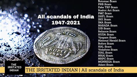 List Of Scandals In India 1947 2021 YouTube