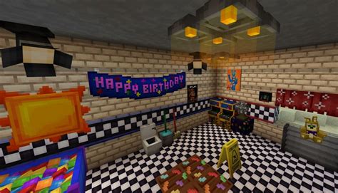 FNAF Decorations Mod For Minecraft Bedrock 1 21 44