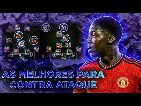 AS MELHORES FORMAÇÕES PERSONALIZADAS PARA CONTRA ATAQUE DO EFOOTBALL