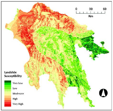 the landslide susceptibility map produced from the integration lsi tfnw download scientific