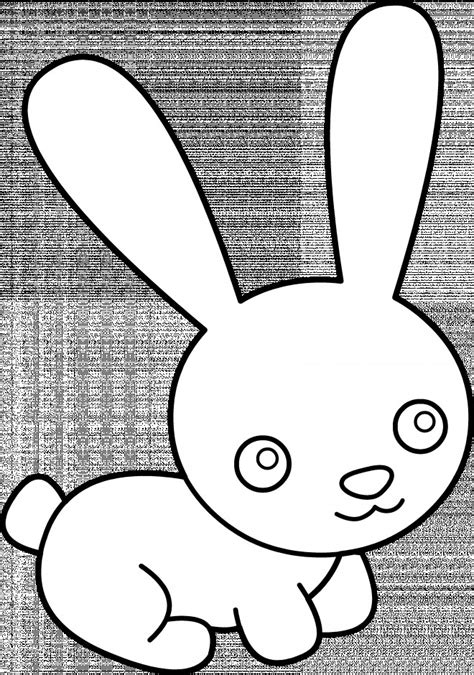 Coloriage Lapin trop Mignon à découper
