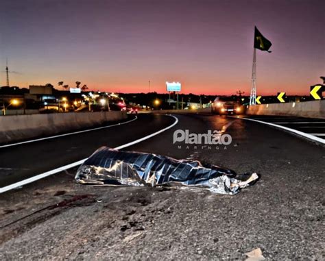 Motociclista morre após cair no Contorno Norte e ser atropelado por