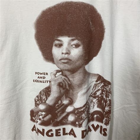 Vintage Angela Davis Power And Equality Tee Shirt Bla Gem