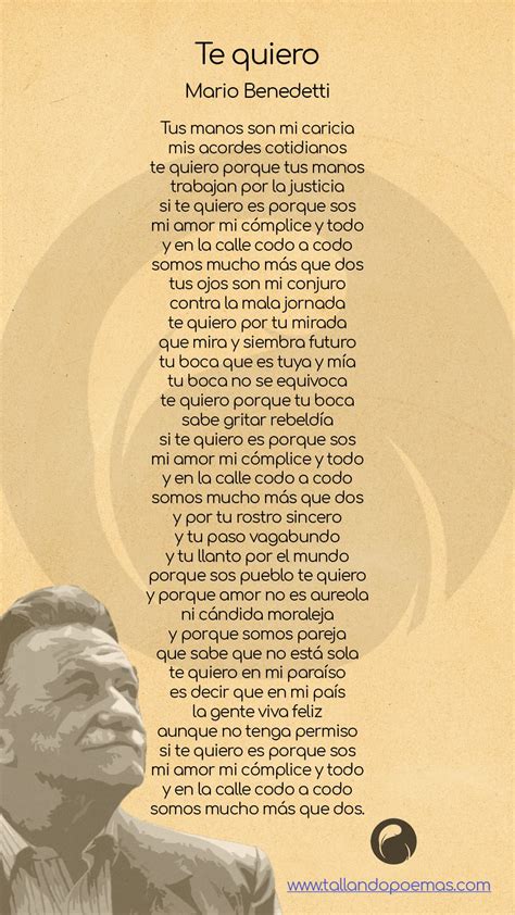 An Lisis Te Quiero Mario Benedetti