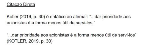 Como Fazer Cita O Em Abnt Indireta Direta Nota