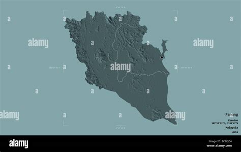 Area Of Pahang State Of Malaysia Isolated On A Solid Background In A