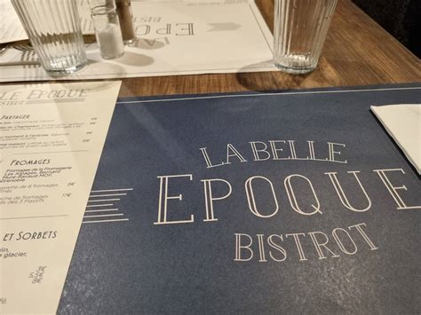 Menu au Bistrot La Belle Époque restaurant Gières