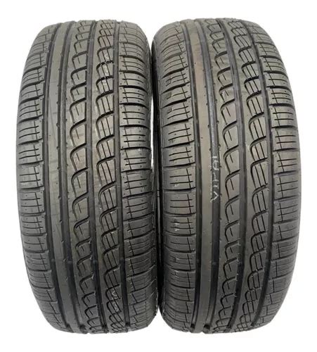 Kit 2 Pneu 195 55 15 Remold Vipal Inmetro Brinde