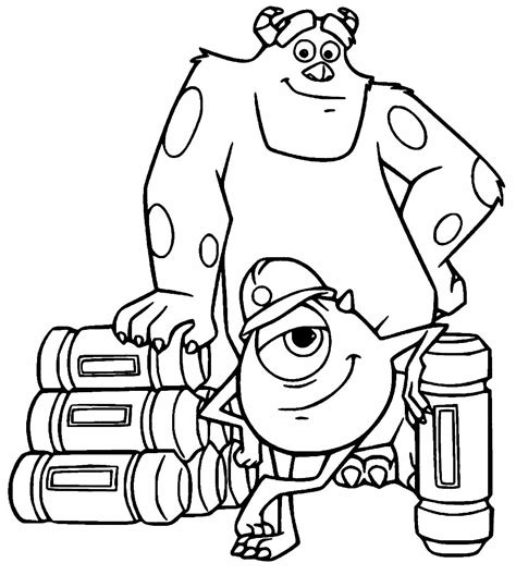 Desenhos De Monstros SA Para Colorir Bora Colorir