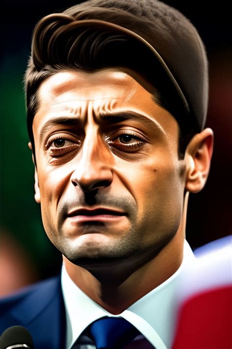 Lexica Portrait Of Zelensky Crying In Front Of Putin