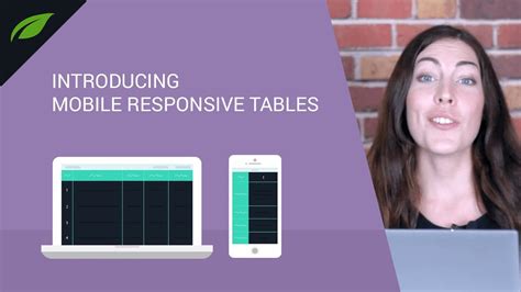 How Do You Make Tables Mobile Responsive Youtube