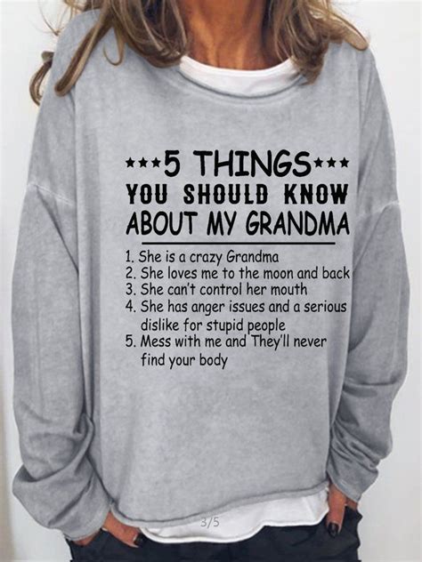 5 Things You Should Know About My Grandma Casual Sweatshirt In 2022