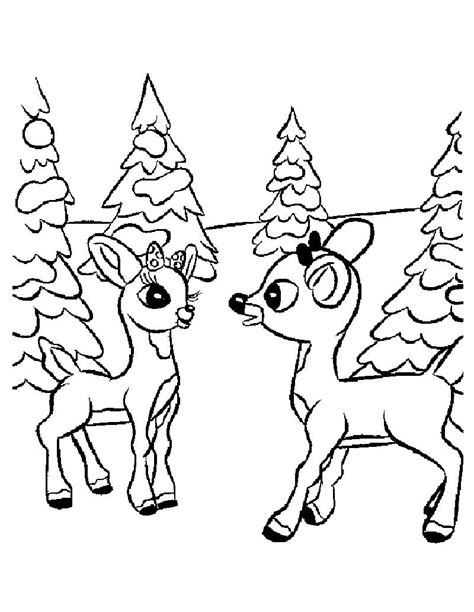 Malvorlagen Rudolph Rentier Ausmalbild