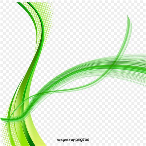 Vector Curva Verde PNG dibujos Curva Líneas Onduladas Curva Verde