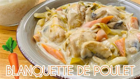 Blanquette De Poulet Recette Ma Fa On Youtube
