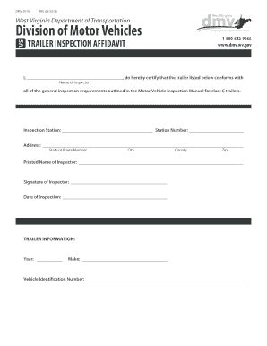 Fillable Online Transportation Wv DMV 20 VS Fax Email Print PdfFiller