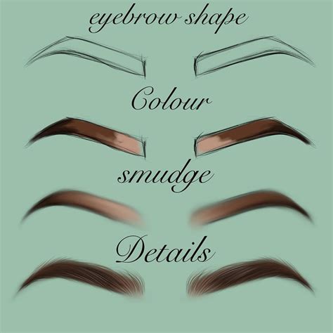 47 How To Draw Eyebrows Step By Step For Beginners MusabNosibah
