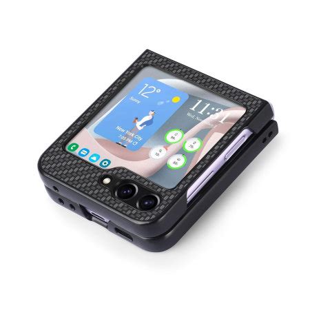 Olixar Black Carbon Fibre Case For Samsung Galaxy Z Flip5