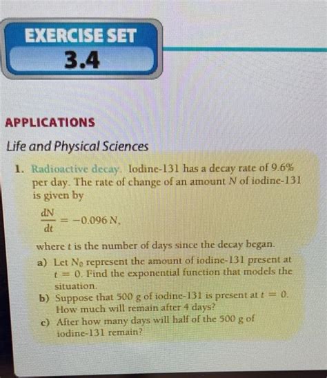 solved exercise set 3 4 applications life and physical