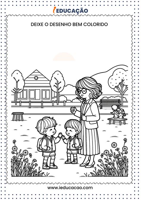 Desenhos de Volta às Aulas para Imprimir e Colorir