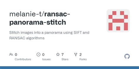 github melanie t ransac panorama stitch stitch images into a panorama using sift and ransac