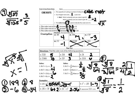 cube and cube root lesson with video math showme