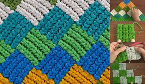 Twisted Stitch Video Tutorial Crochet Ideas