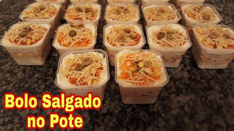 Faça e venda Bolo Salgado no Pote Lucro Garantido YouTube