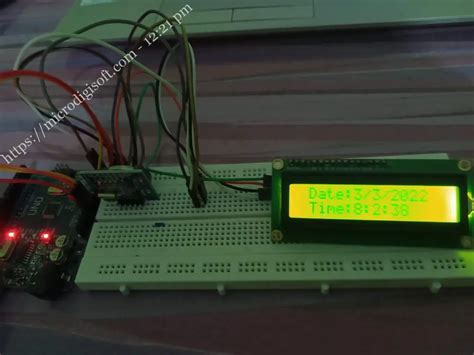 Interfacing RTC DS1307 AT24C32 EEPROM I2C LCD With Arduino