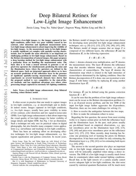 pdf deep bilateral retinex for low light image enhancement