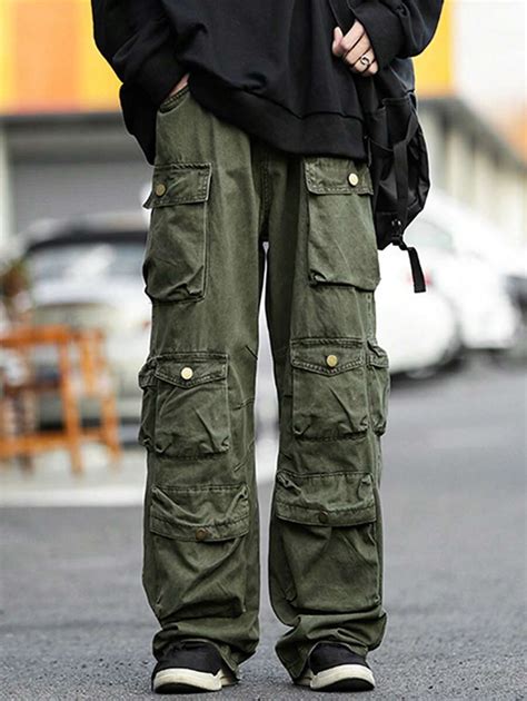 Manfinity EMRG Men Flap Pocket Side Cargo Pants SHEIN USA