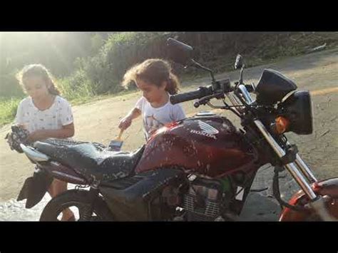 Desafio Lavando A Moto Do Meu Pai Youtube