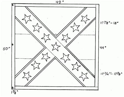 Top 10 Printable Confederate Flag Coloring Pages