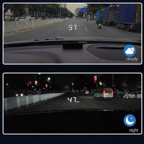 OBD2 HUD Pantalla de cabeza hacia arriba pantalla de velocímetro HUD