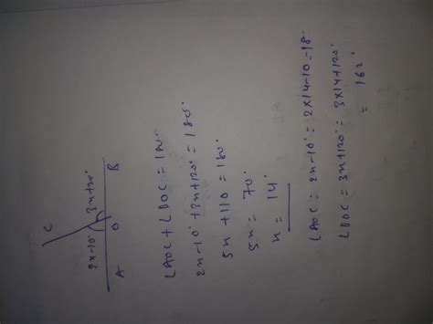 in figure ray oc stands on the line ab ray ol and ray om are angle bisector of aoc and boc