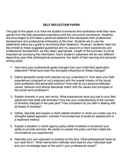 Reflection Paper Examples How To Write Pdf